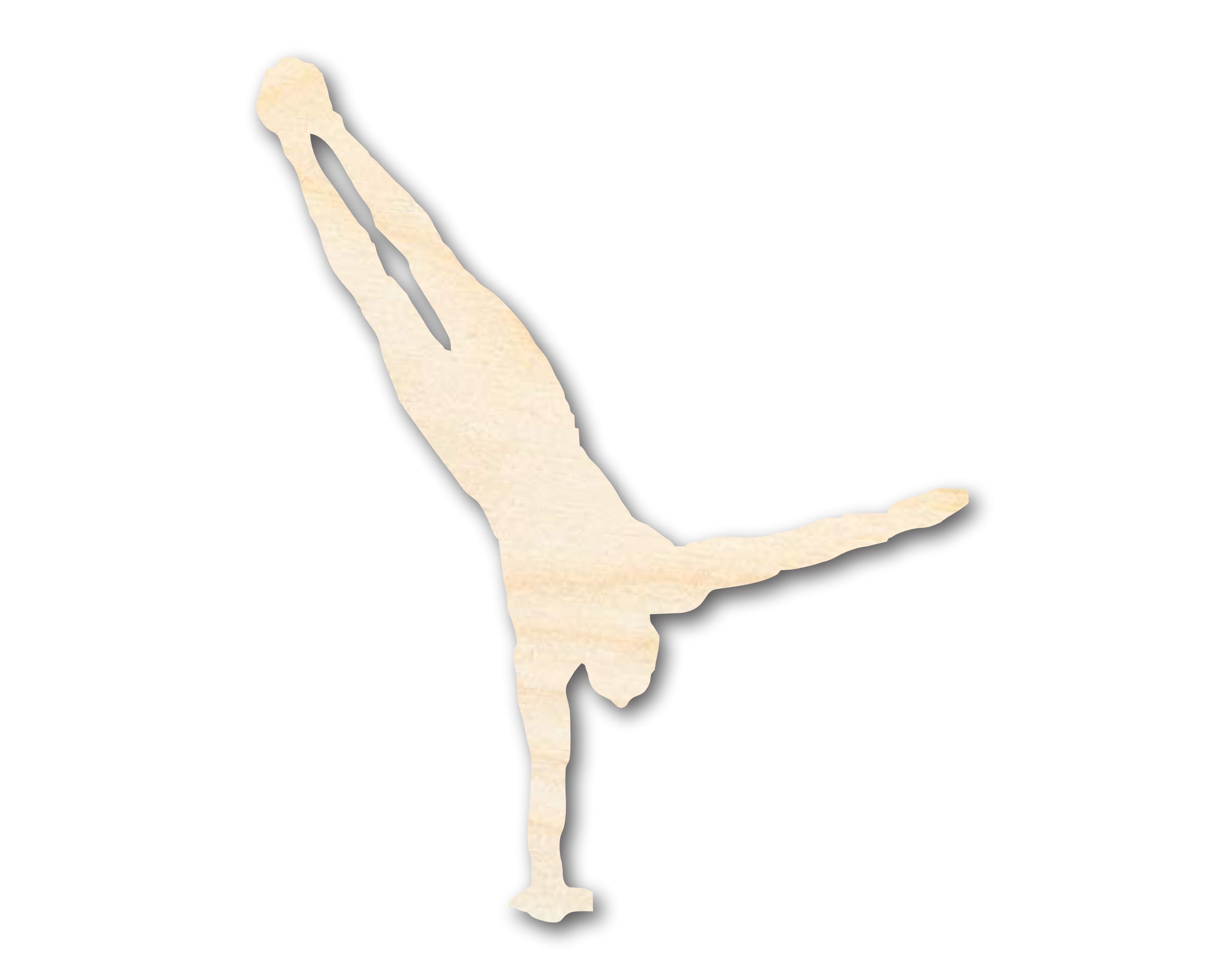 Unfinished Wood Gymnast Hand Stand Shape | DIY Craft Cutout | up to 46 ...