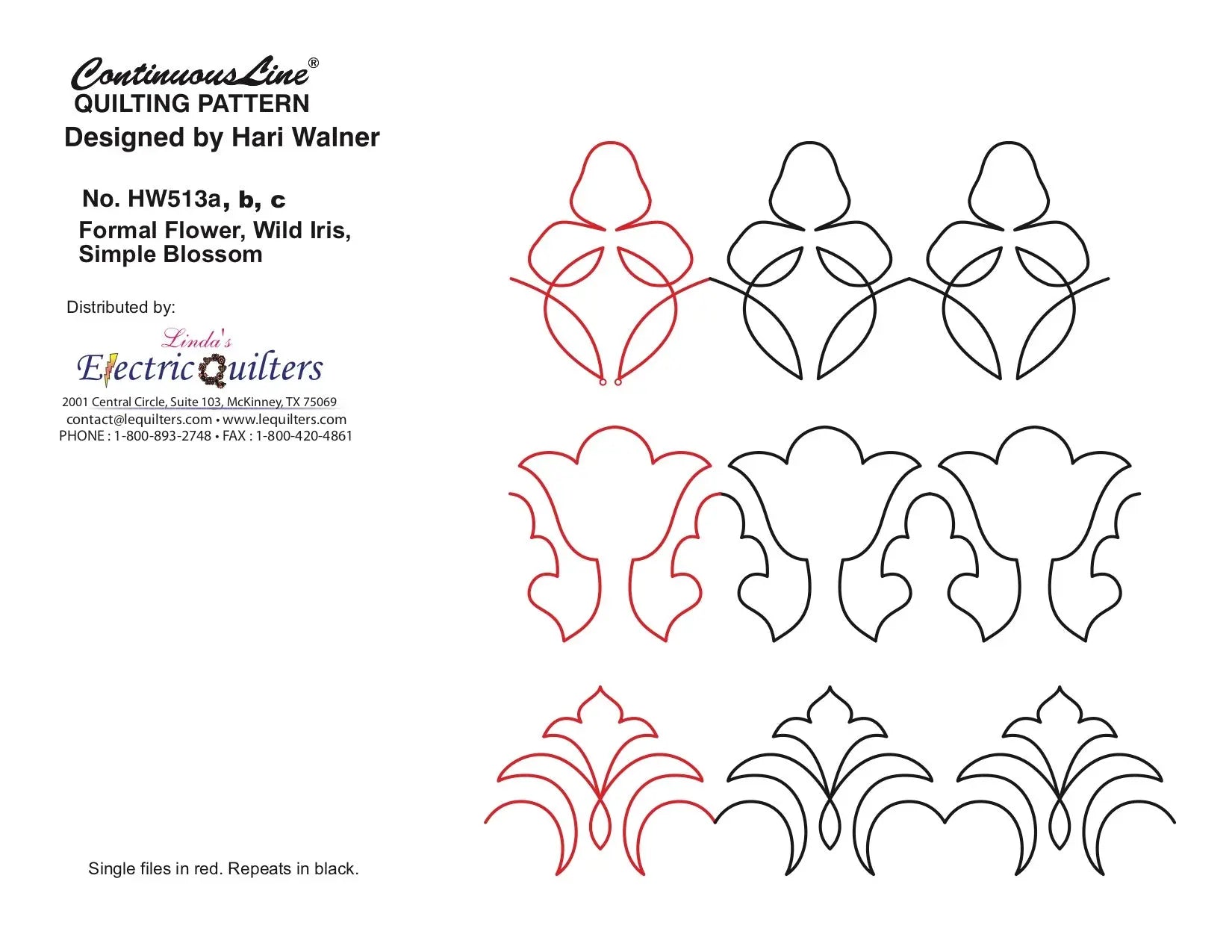 513 Floral 2 Pantograph by Hari Walner – Famore