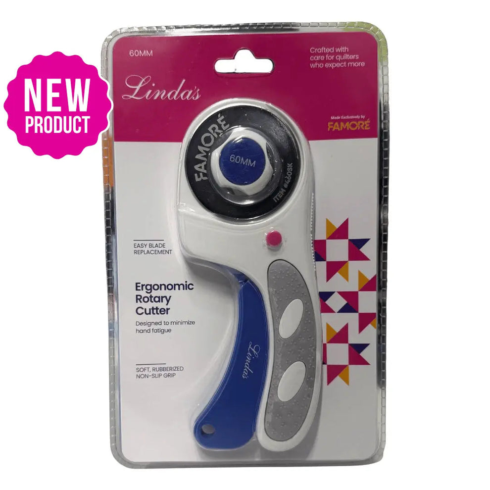 Linda's 60mm Ergonomic Rotary Cutter – Famore