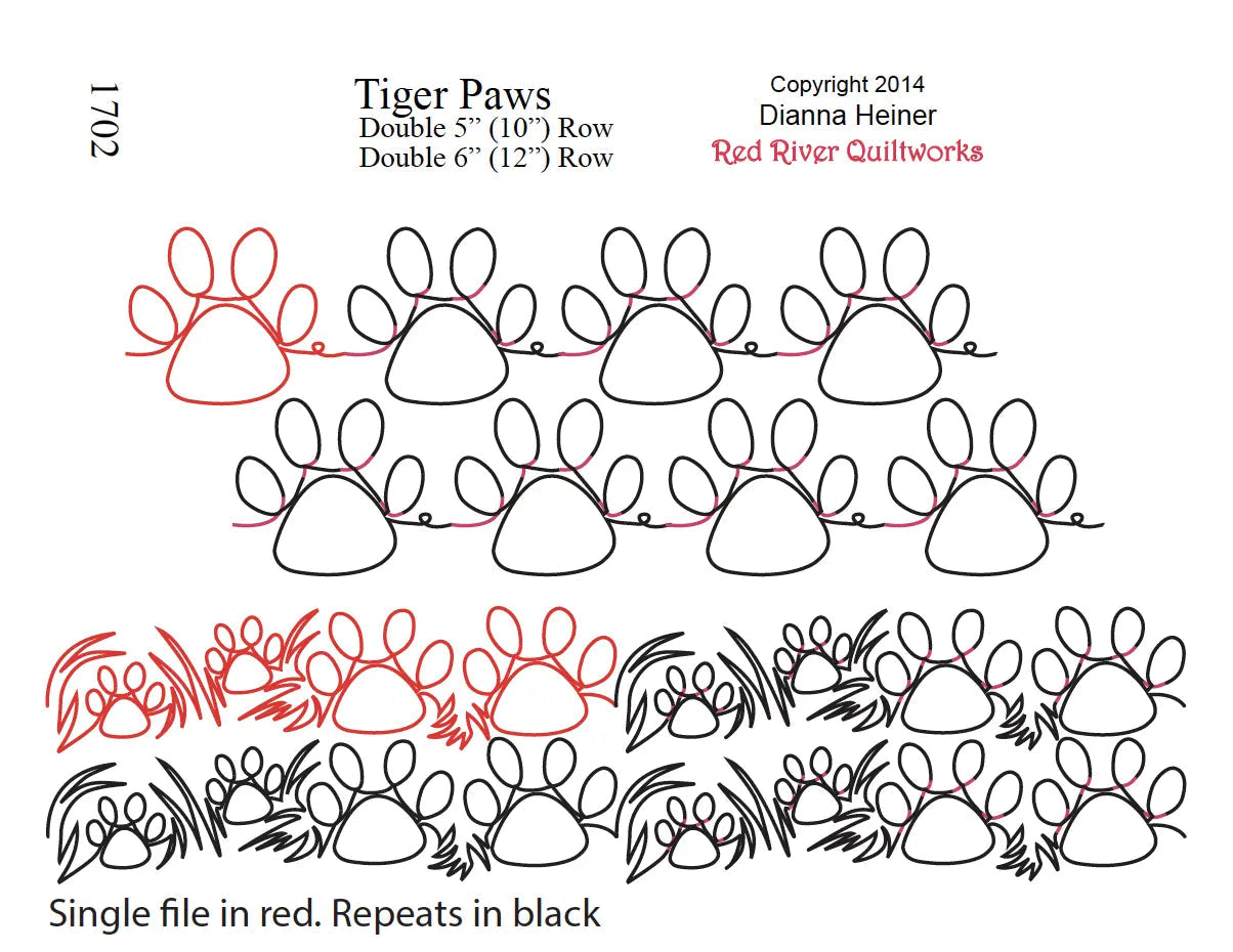 1702 Tiger Paws Combo Pantograph – Famore