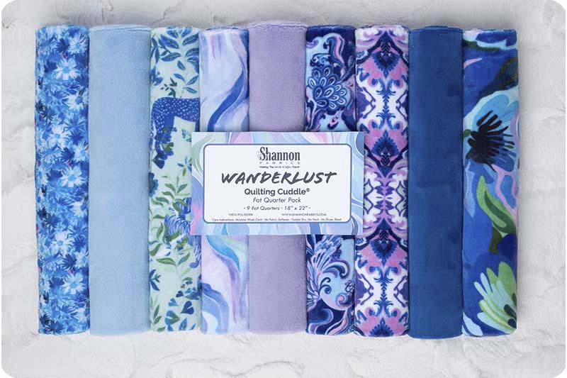 Quilting Cuddle Fat Quarter Pack Wanderlust Blue – Famore